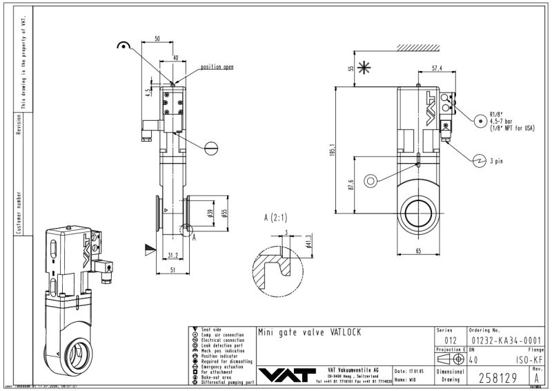 Mini Gate Valve - VAT Valves
