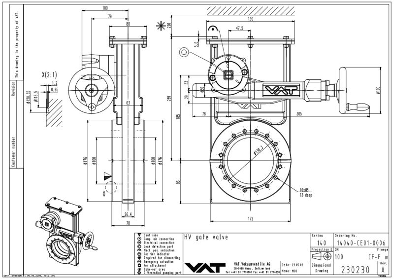 HV Gate Valve - VAT Valves