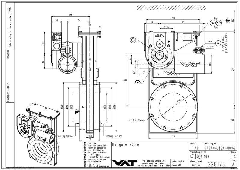 HV Gate Valve - VAT Valves