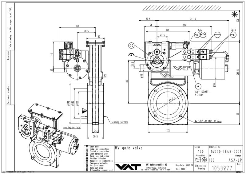 HV Gate Valve - VAT Valves