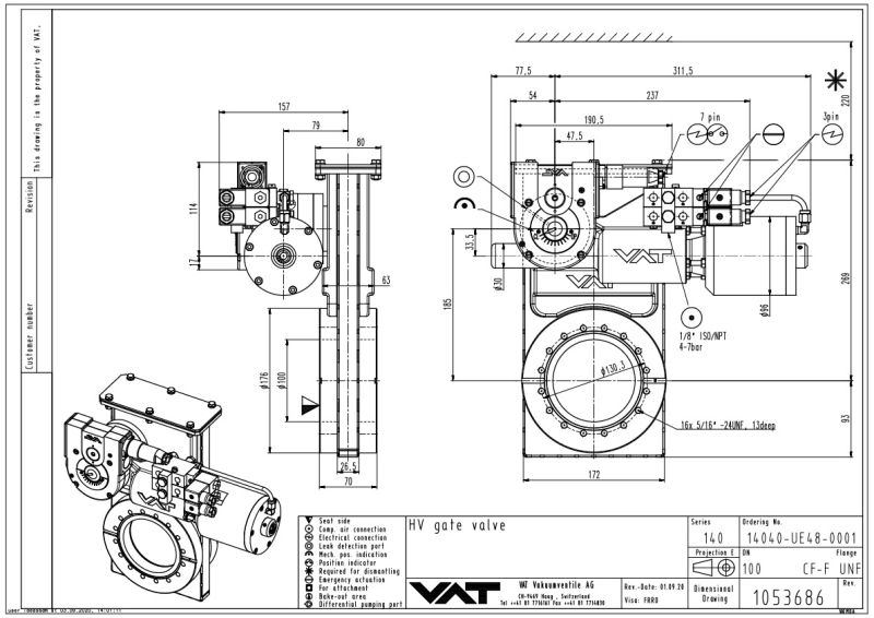 HV Gate Valve - VAT Valves