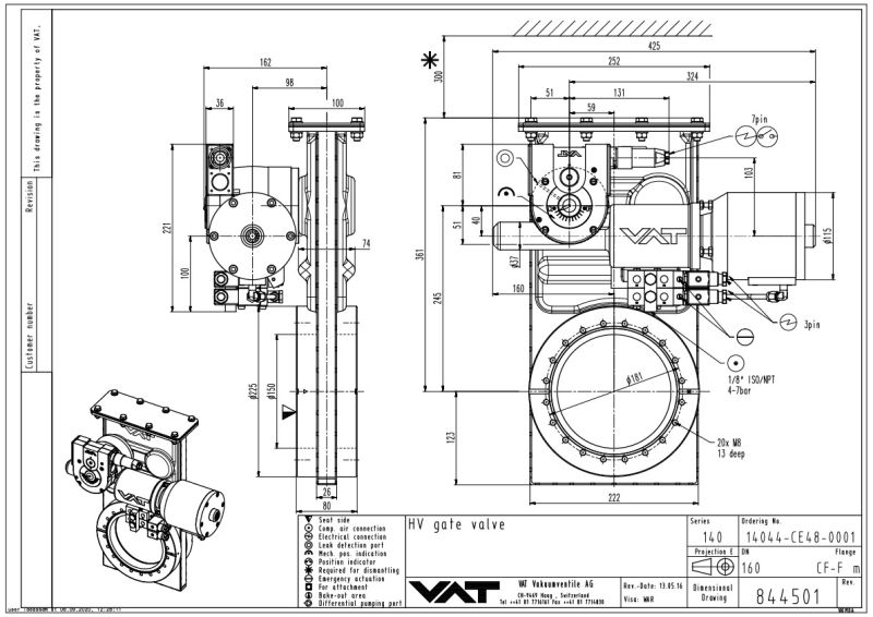 HV Gate Valve - VAT Valves