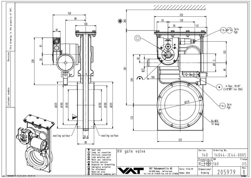 HV Gate Valve - VAT Valves