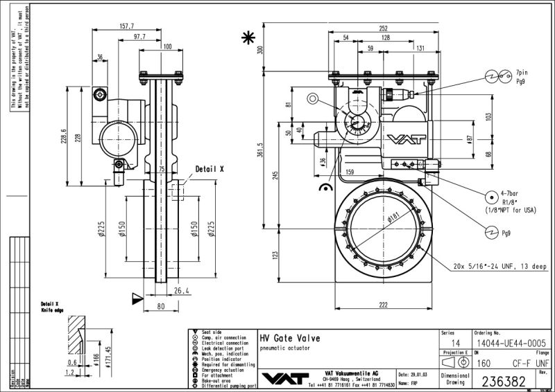 HV Gate Valve - VAT Valves