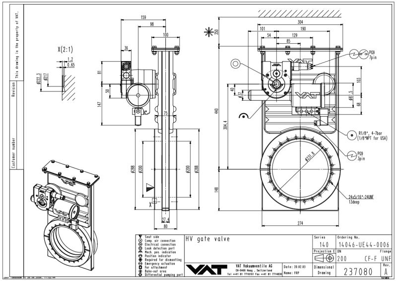 HV Gate Valve - VAT Valves