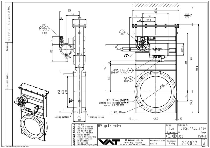 HV Gate Valve - VAT Valves