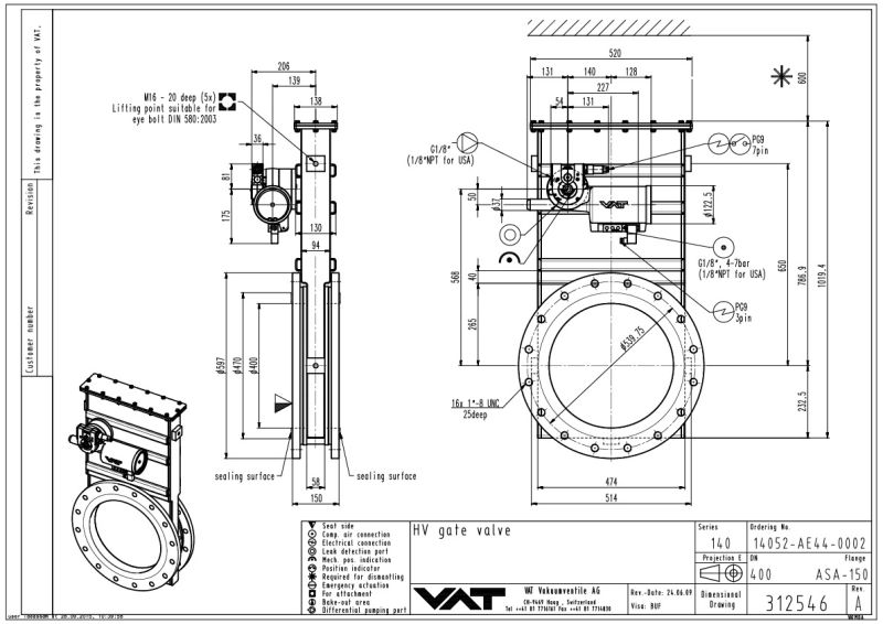 HV Gate Valve - VAT Valves
