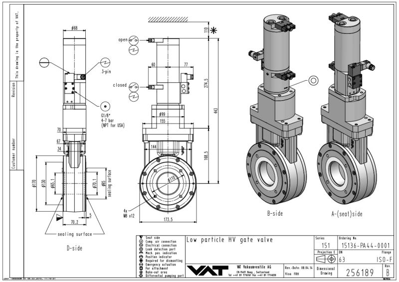 HV Isolation Gate Valve - VAT Valves