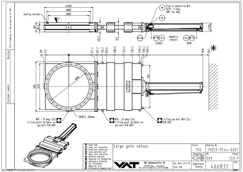 Large Gate Valve - VAT Valves