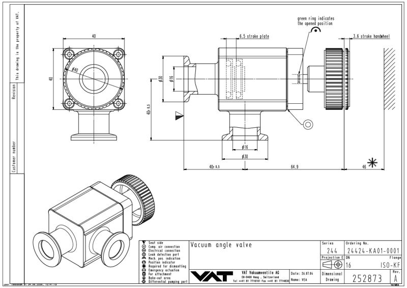 Angle Valve - VAT Valves