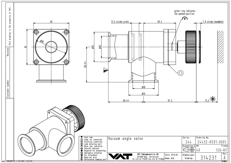 Angle Valve - VAT Valves