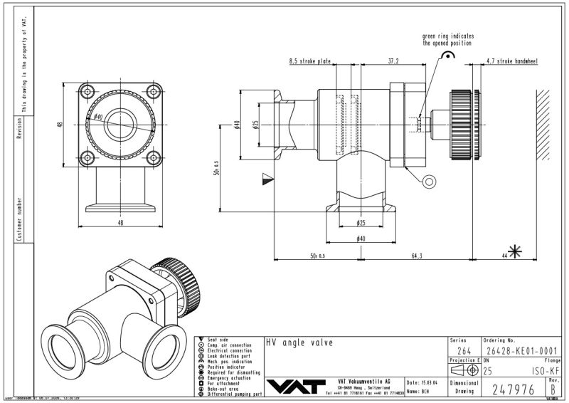 HV Angle Valve - VAT Valves