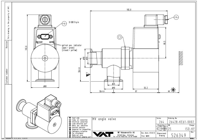 HV Angle Valve - VAT Valves