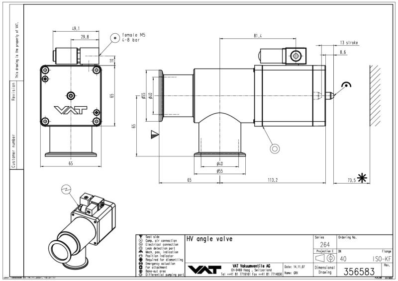 HV Angle Valve - VAT Valves