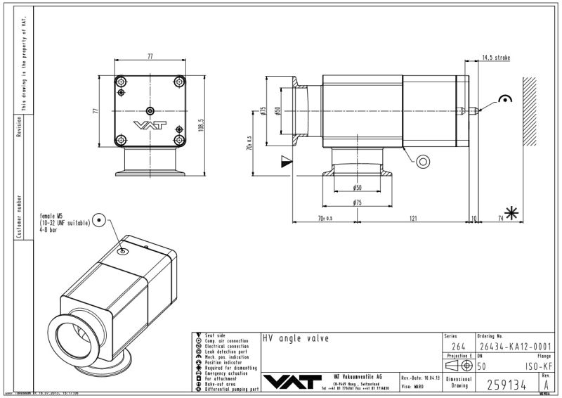 HV Angle Valve - VAT Valves