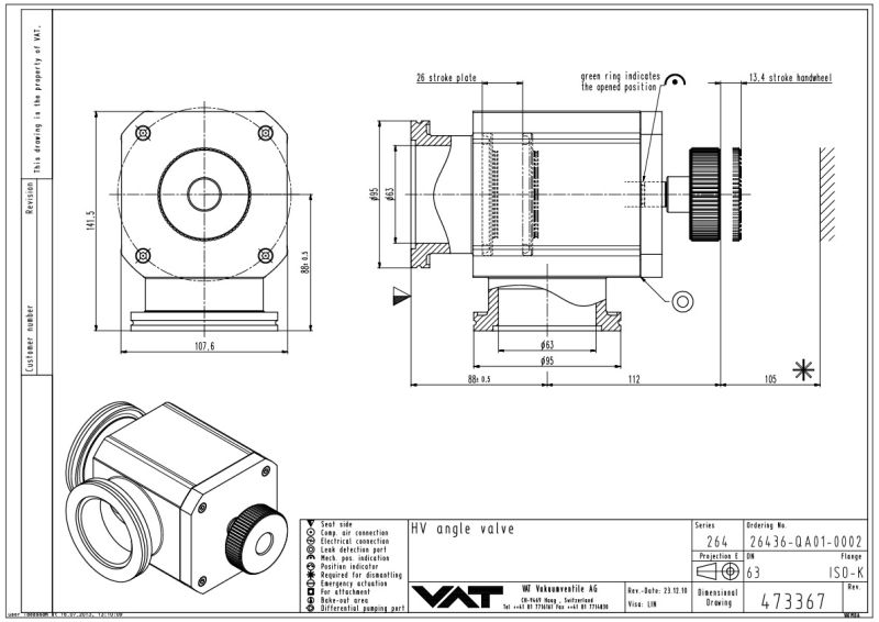 HV Angle Valve - VAT Valves
