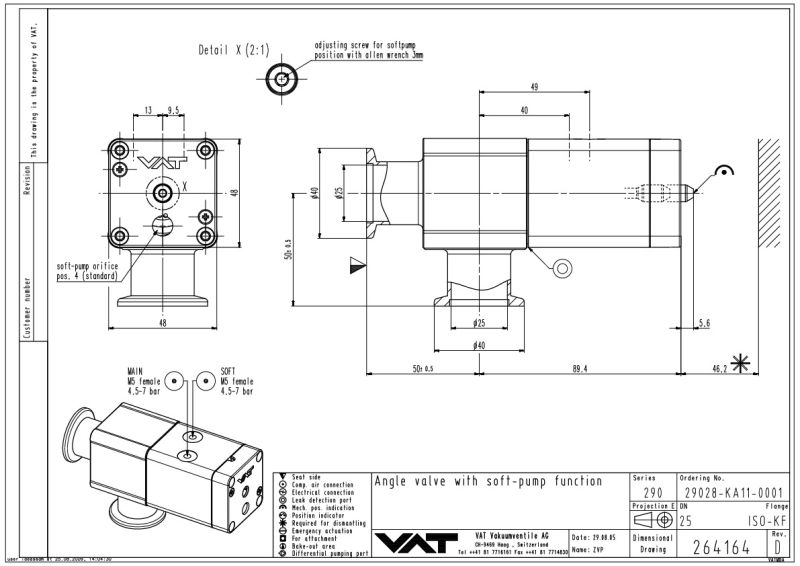 HV Angle Valve with Soft-Pump Function - VAT Valves
