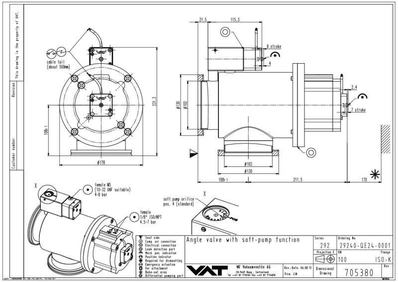 HV Angle Valve with Soft-Pump Function - VAT Valves