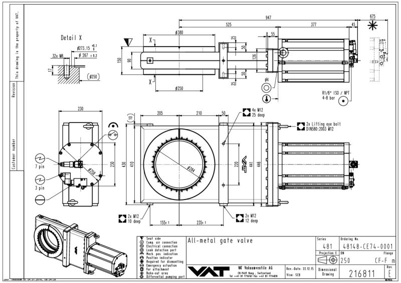 XHV All-Metal Gate Valve - VAT Valves