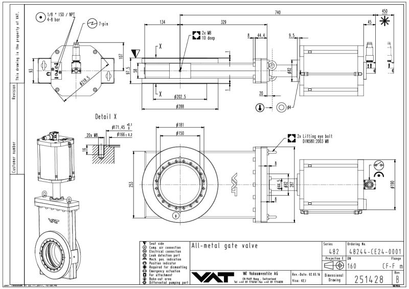 XHV All-Metal Gate Valve - VAT Valves