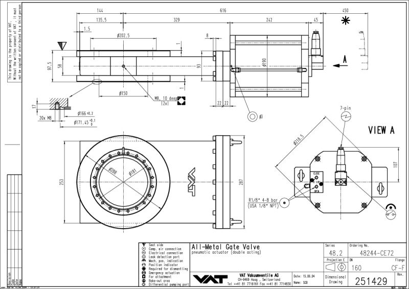 XHV All-Metal Gate Valve - VAT Valves