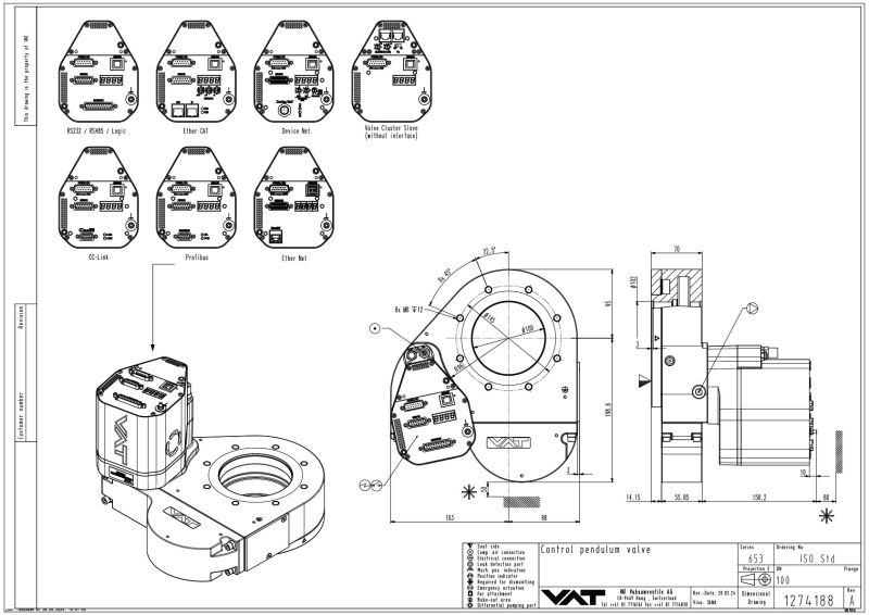 HV Pendulum Control Valve - VAT Valves