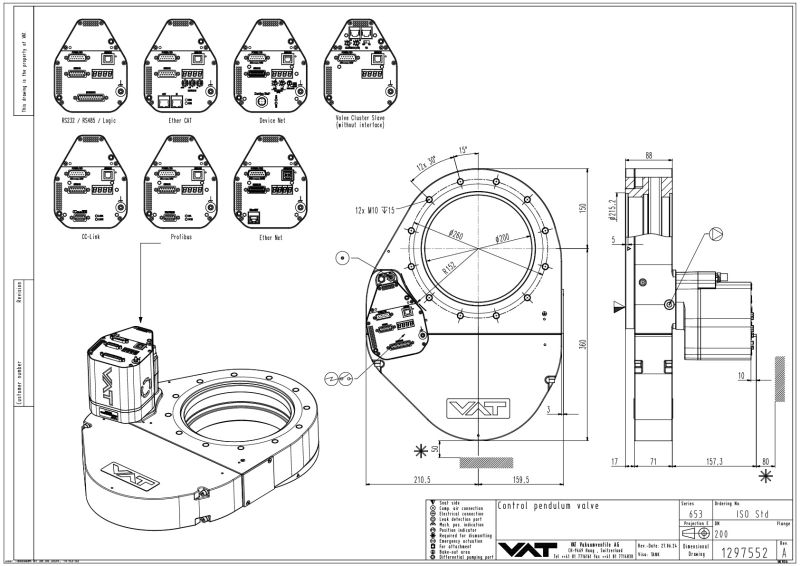 HV Pendulum Control Valve - VAT Valves