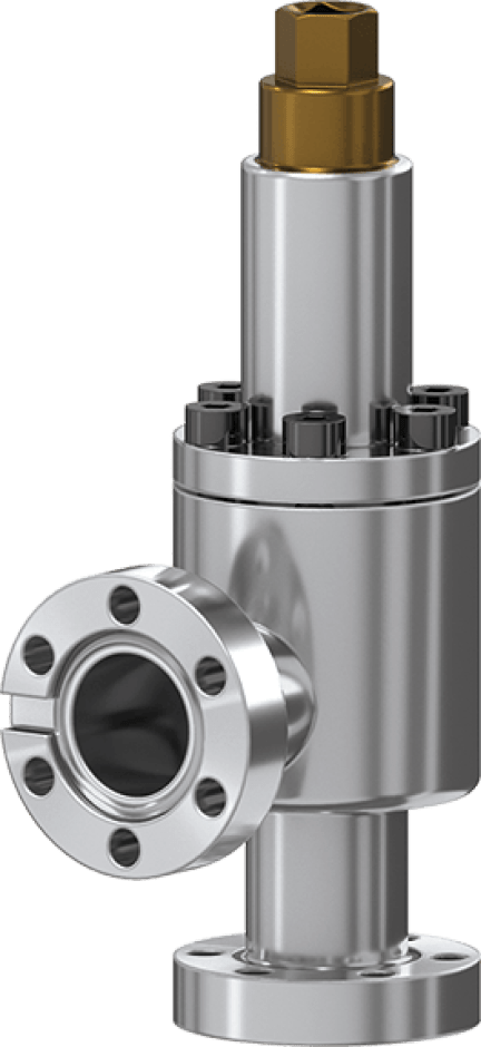 UHV/XHV All-Metal Angle Valve - Easy Close - VAT Valves