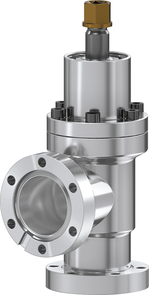 UHV/XHV All-Metal Angle Valve - Easy Close - VAT Valves